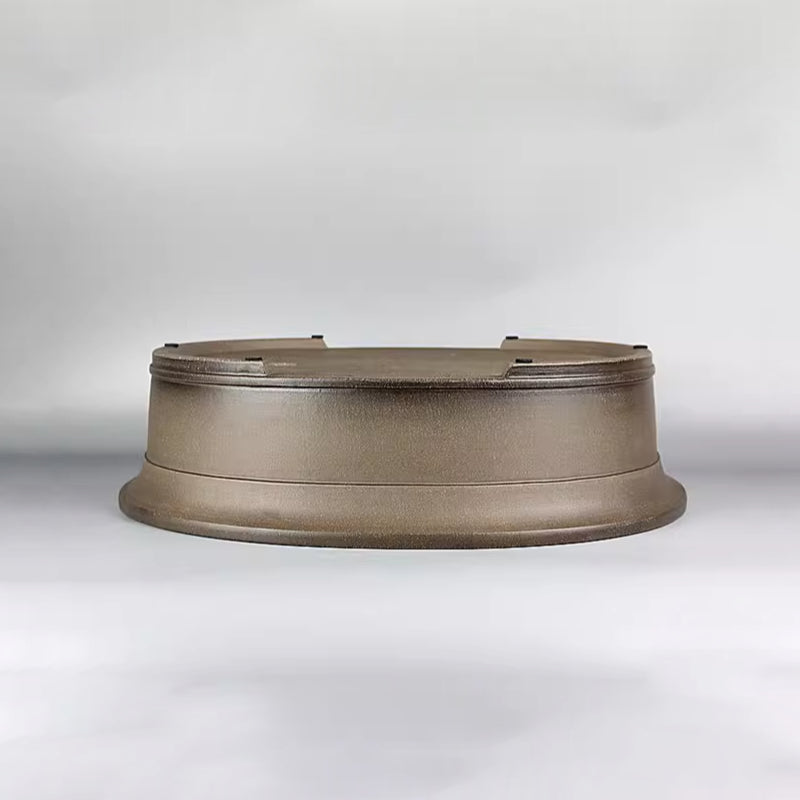 16.9" (43cm) Large Oval Unglazed Premium Classic Yixing Ceramic Bonsai ...