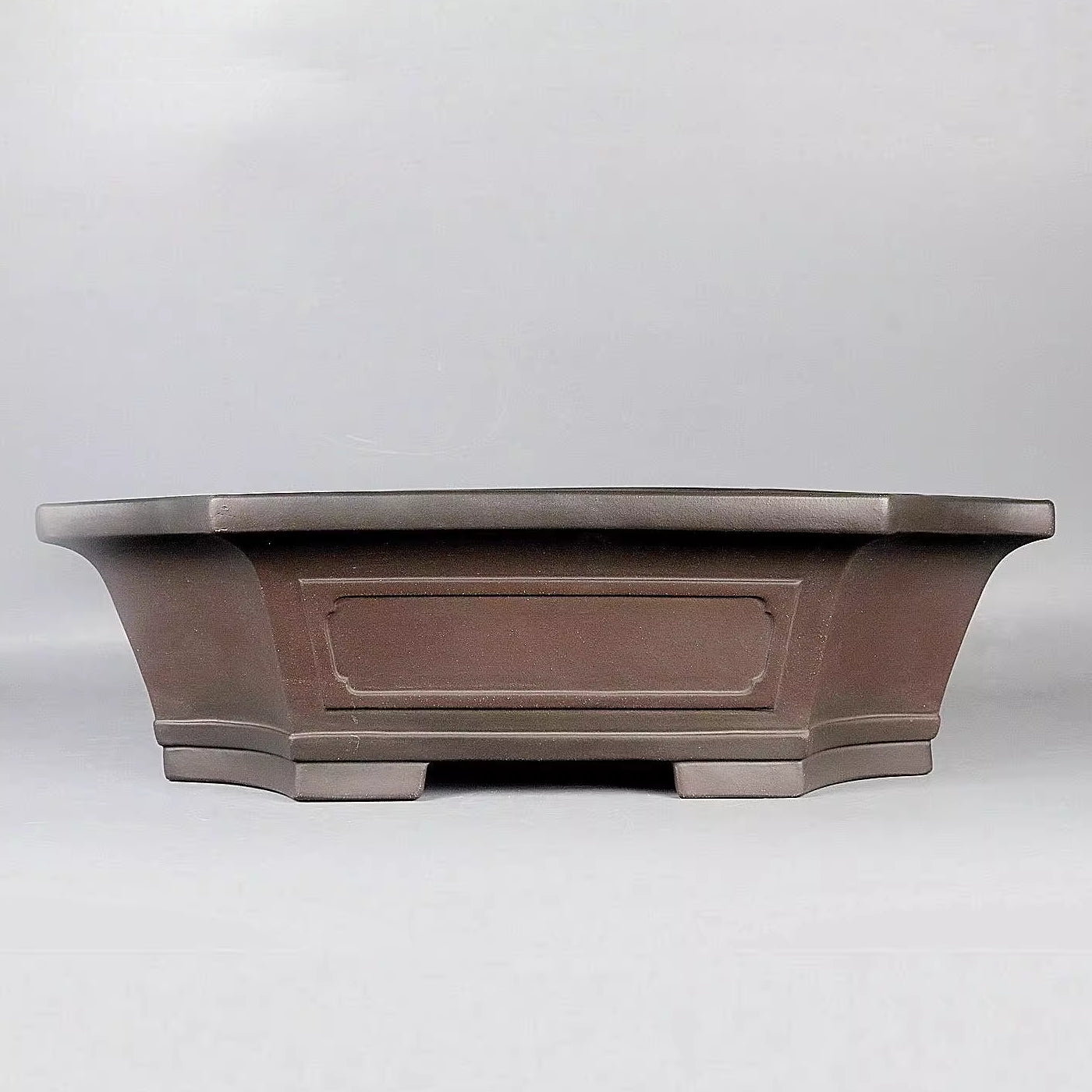 17.7" (45cm) Large Flared Corner-Cut Rectangle Old-Style Premium Bonsa ...