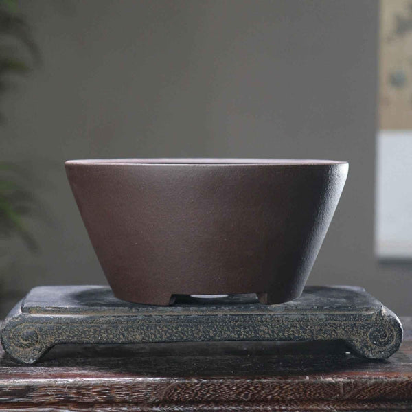 7.4" (19cm) Round Minimalist Flared Classic Bonsai Pots – Potscape